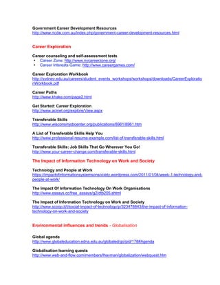 Career and Enterprise Resources | DOCX