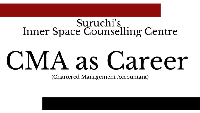 Career as Chartered Management Accountant | PPT