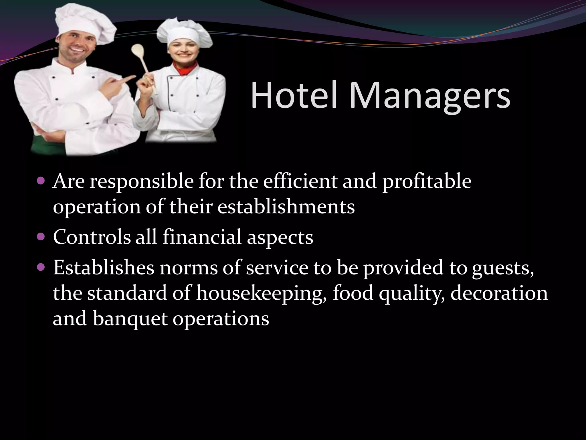 Career as hotel manager | PPTX