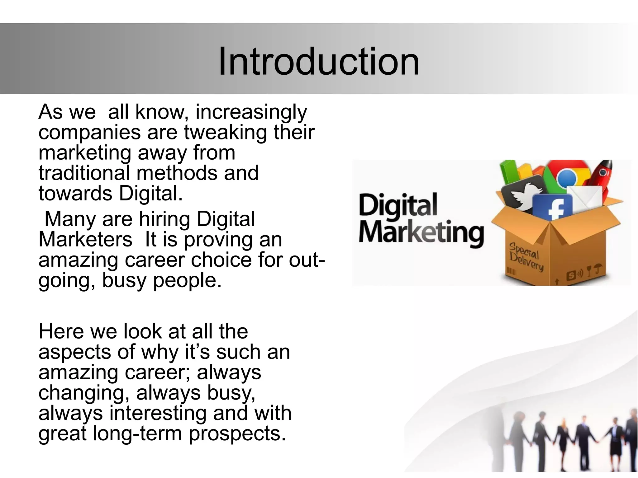 Career aspect of digital marketing by sricheta parui | PPT
