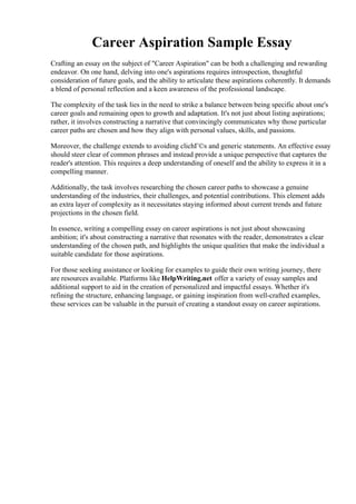 Career Aspiration Sample Essay.pdf