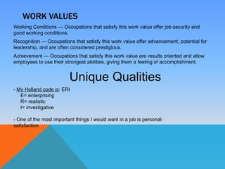 Career assessment powerpoint | PPTX