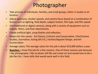 Career assessment power point | PPT