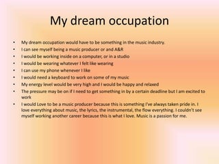 Career assessment power point | PPT