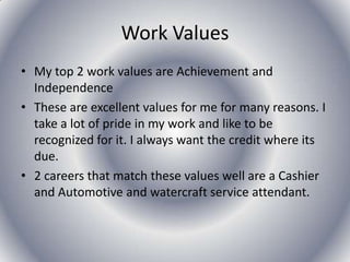 Career assessment power point | PPT