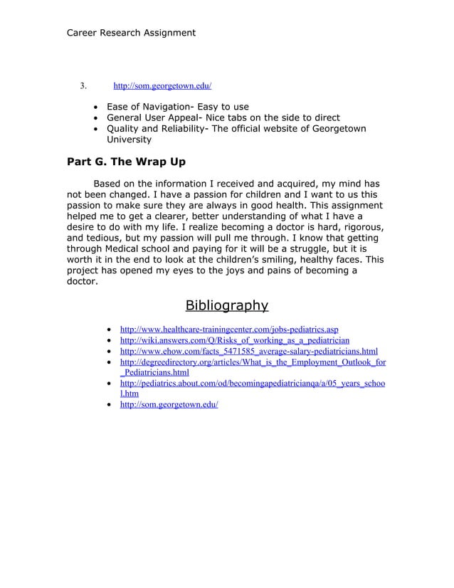 Career assignment | PDF