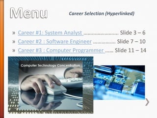 Career assignment powerpoint final | PPTX | Undergraduate Education ...