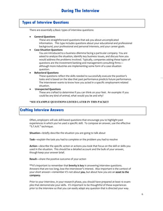 Career brief the interview, the first impression | PDF
