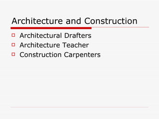 Career clusters | PPT