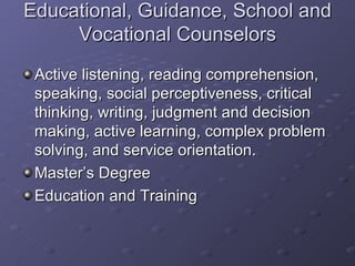 Career clusters | PPT