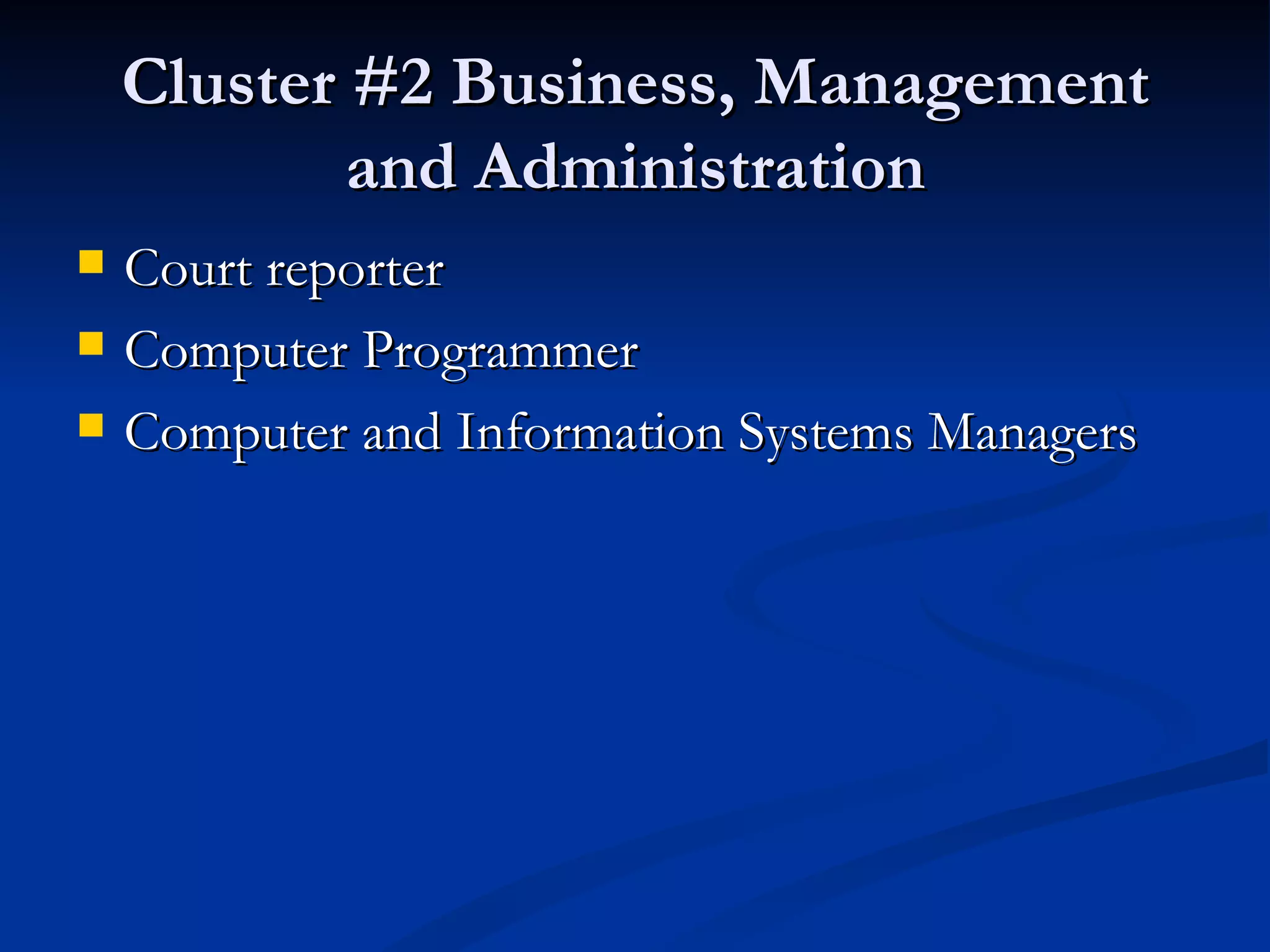 Career clusters | PPT