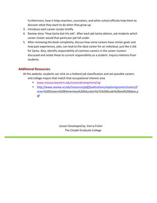 Career Clusters Exploration | PDF