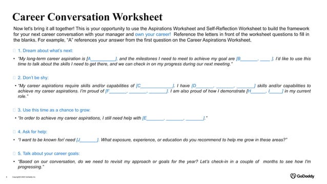 Career Conversation Toolkit.pptx | Resume Writing and Advice | Job Search