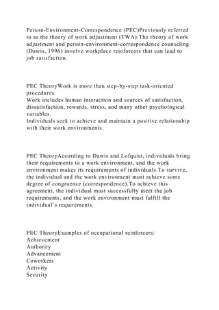 Career Counseling A Holistic ApproachTheories of.docx