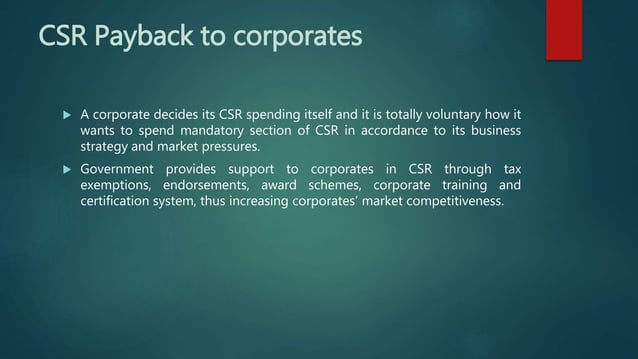 CSR funding in Career counselling | PPTX | Business Administration ...