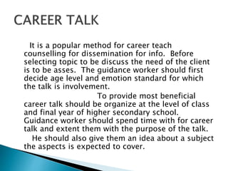 Career counselling | PPTX