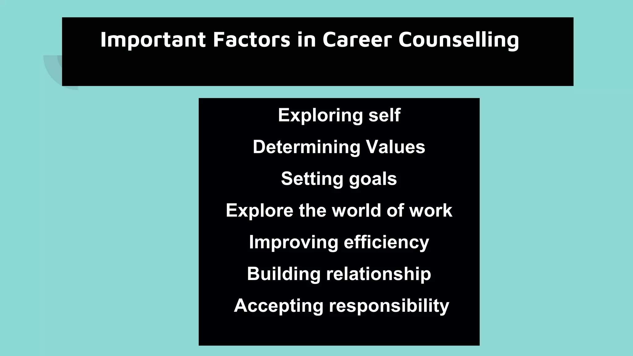 Career Counselling in the Present Context | PPTX