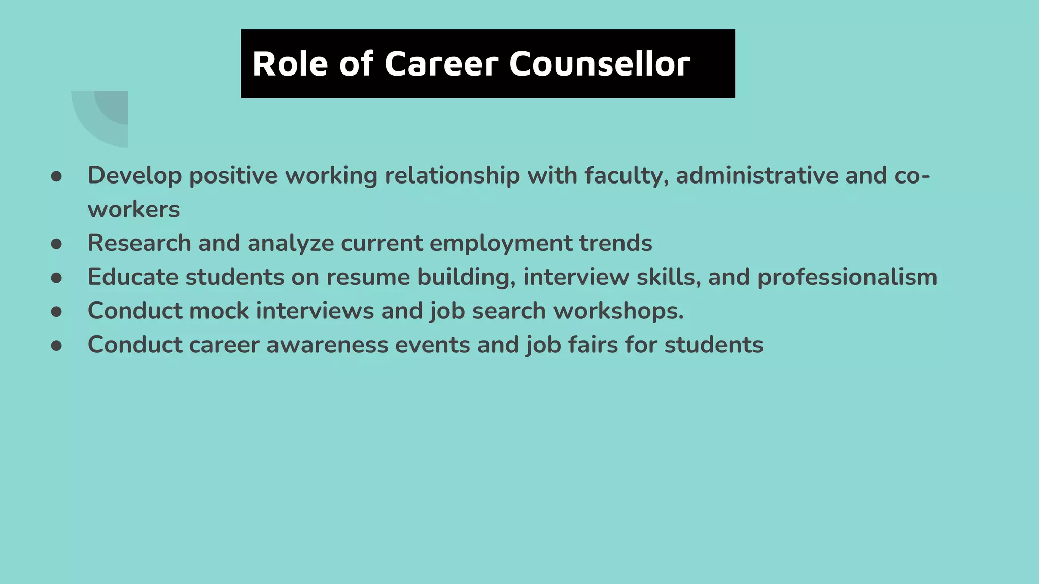 Career Counselling in the Present Context | PPTX