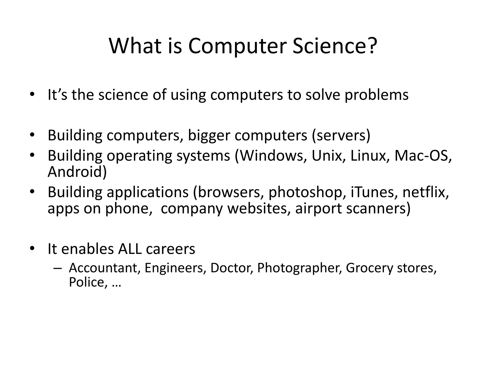 Career Day - Computer Science | PPTX