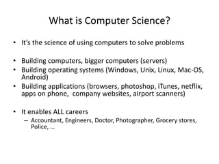 Career Day - Computer Science | PPTX
