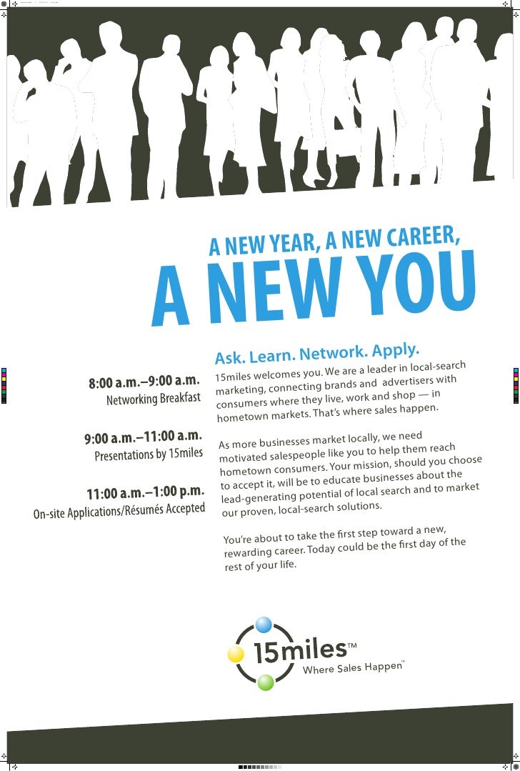 15miles Career Day Poster