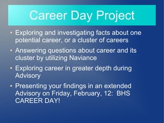 Career day project | PPT
