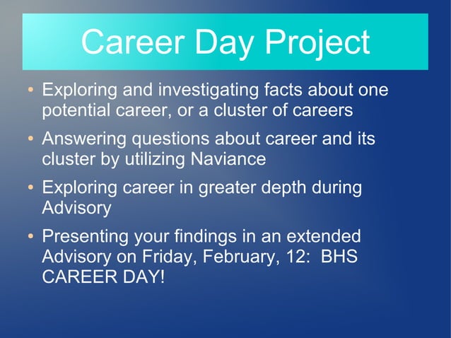 Career day project | PPT