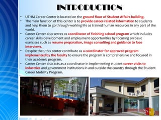 Career Department UTHM | PPT