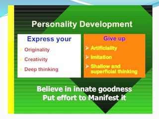 Career design & personality development | PPT
