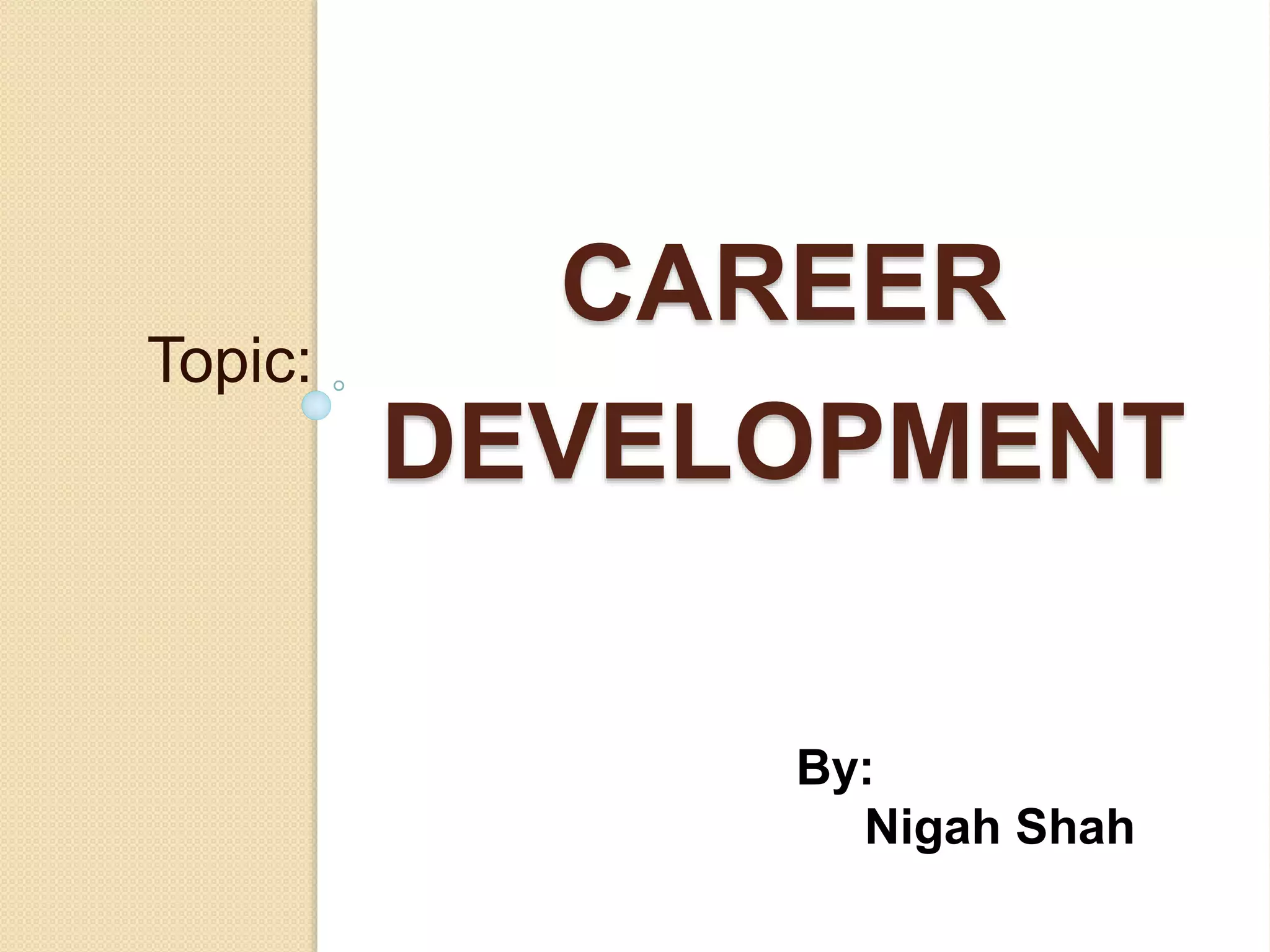 Career development | PPT