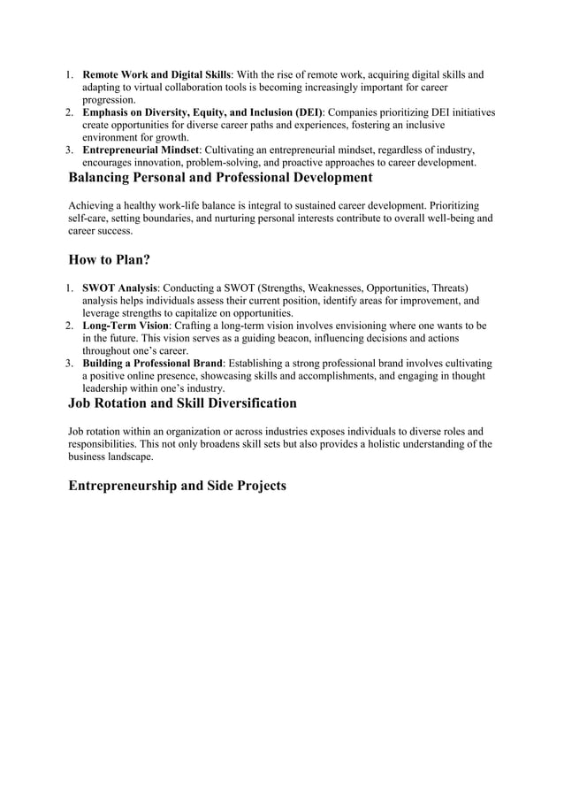 Career Development: 5 Best Strategies and Tools for Continuous Growth | Enterprise Wired | PDF ...