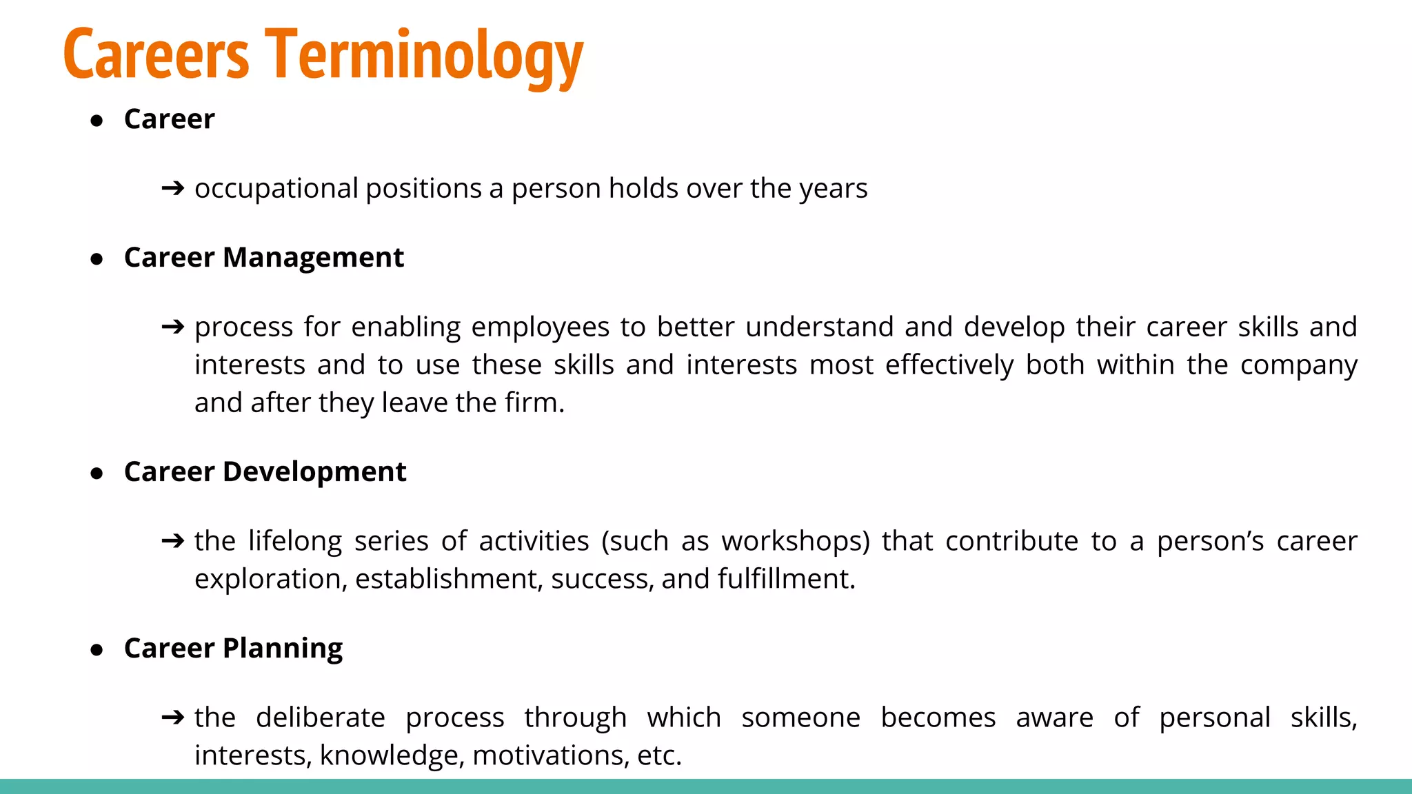 Career Development | PPTX | Career Planning | Careers