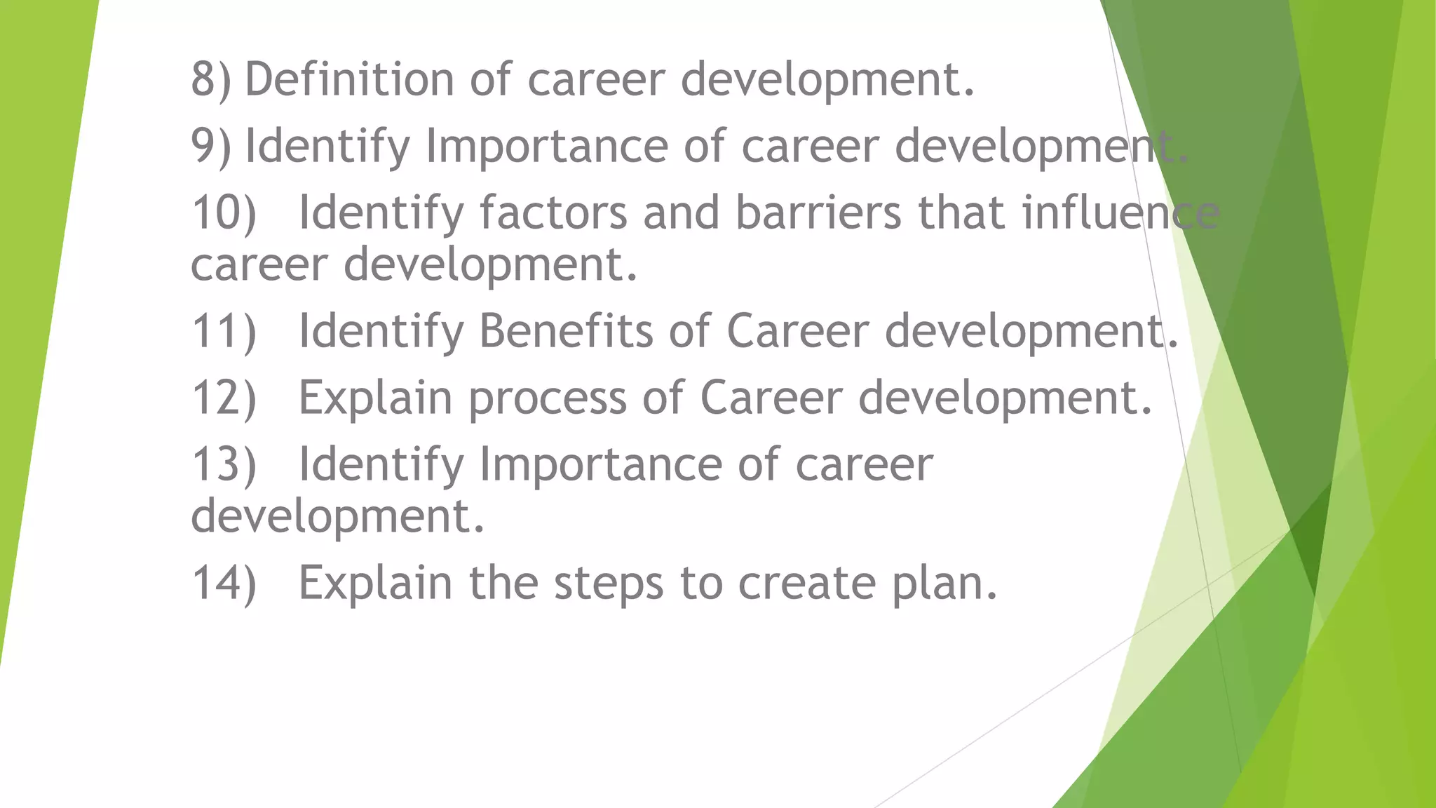Career development and career management | PPTX