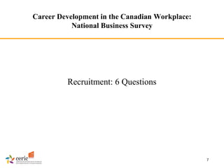 Career development in the canadian workplace location breakdown | PDF