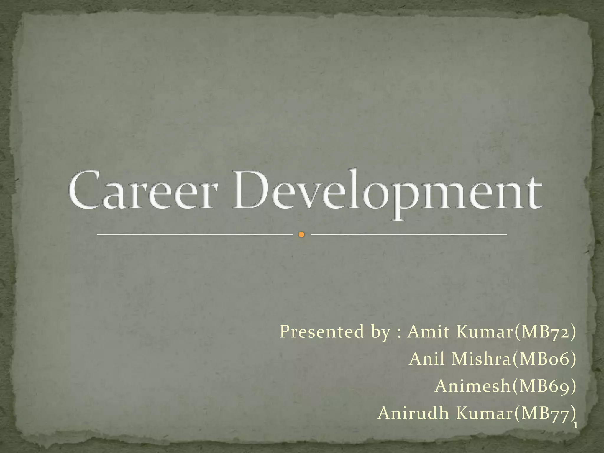Career development ppt | PPTX