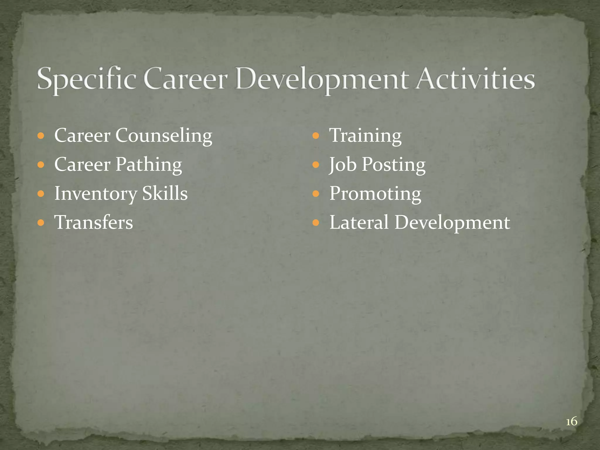 Career development ppt | PPTX