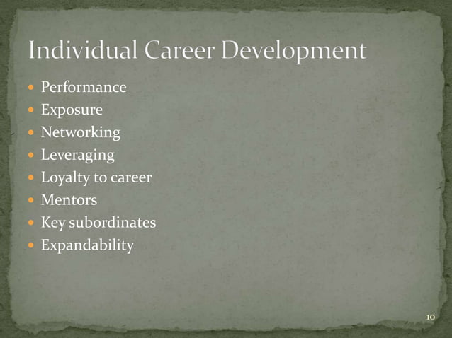 Career development ppt | PPTX