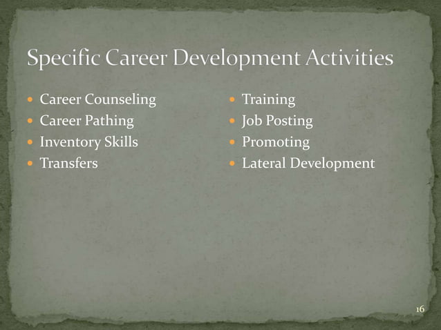 Career development ppt | PPTX