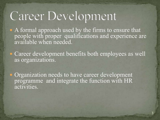 Career development ppt | PPTX