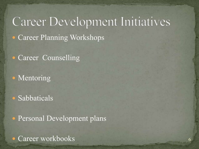 Career development ppt | PPTX