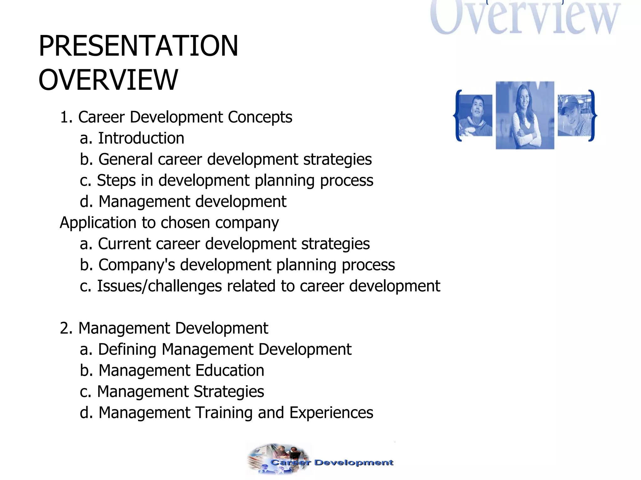 Career development report group 3 | PPT