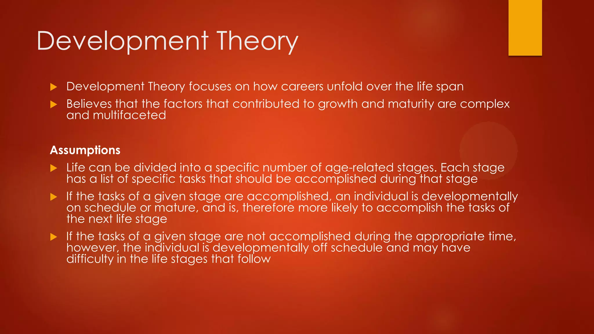 Career Development Theory | PDF