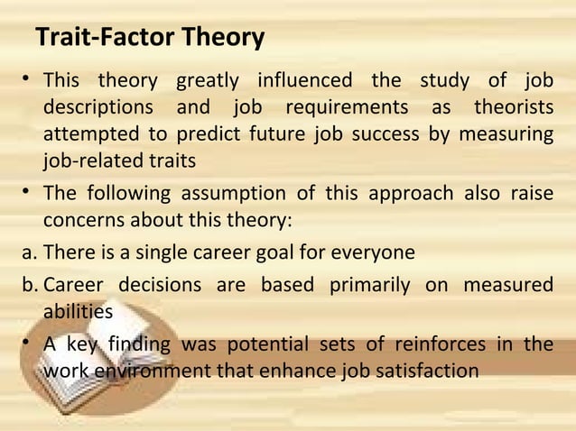 Career development theory | PPT