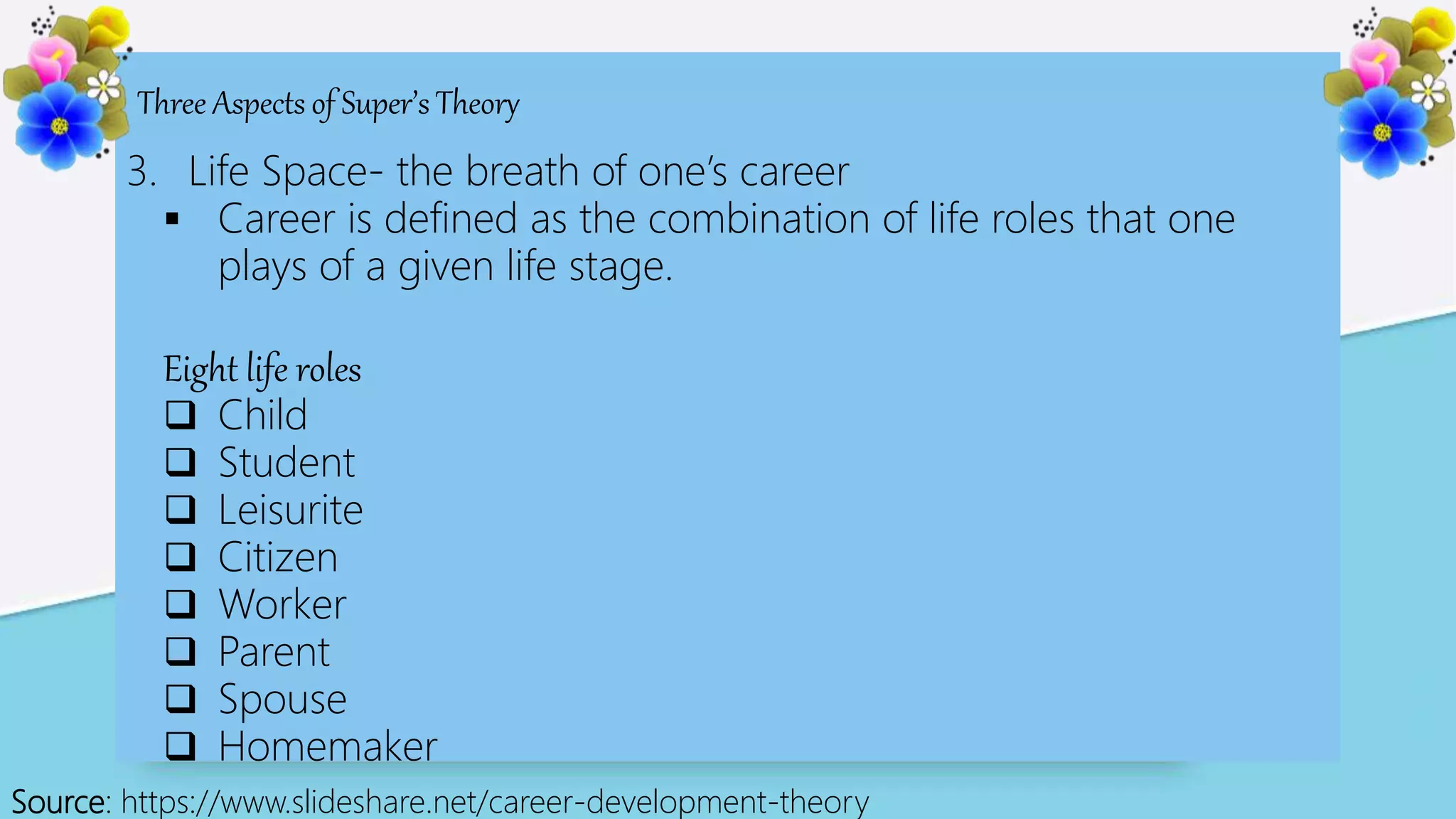 Career Development Theory of Donald Super.pptx