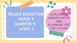 Values Education Grade 9 Quarter 4 Week 3.pptx