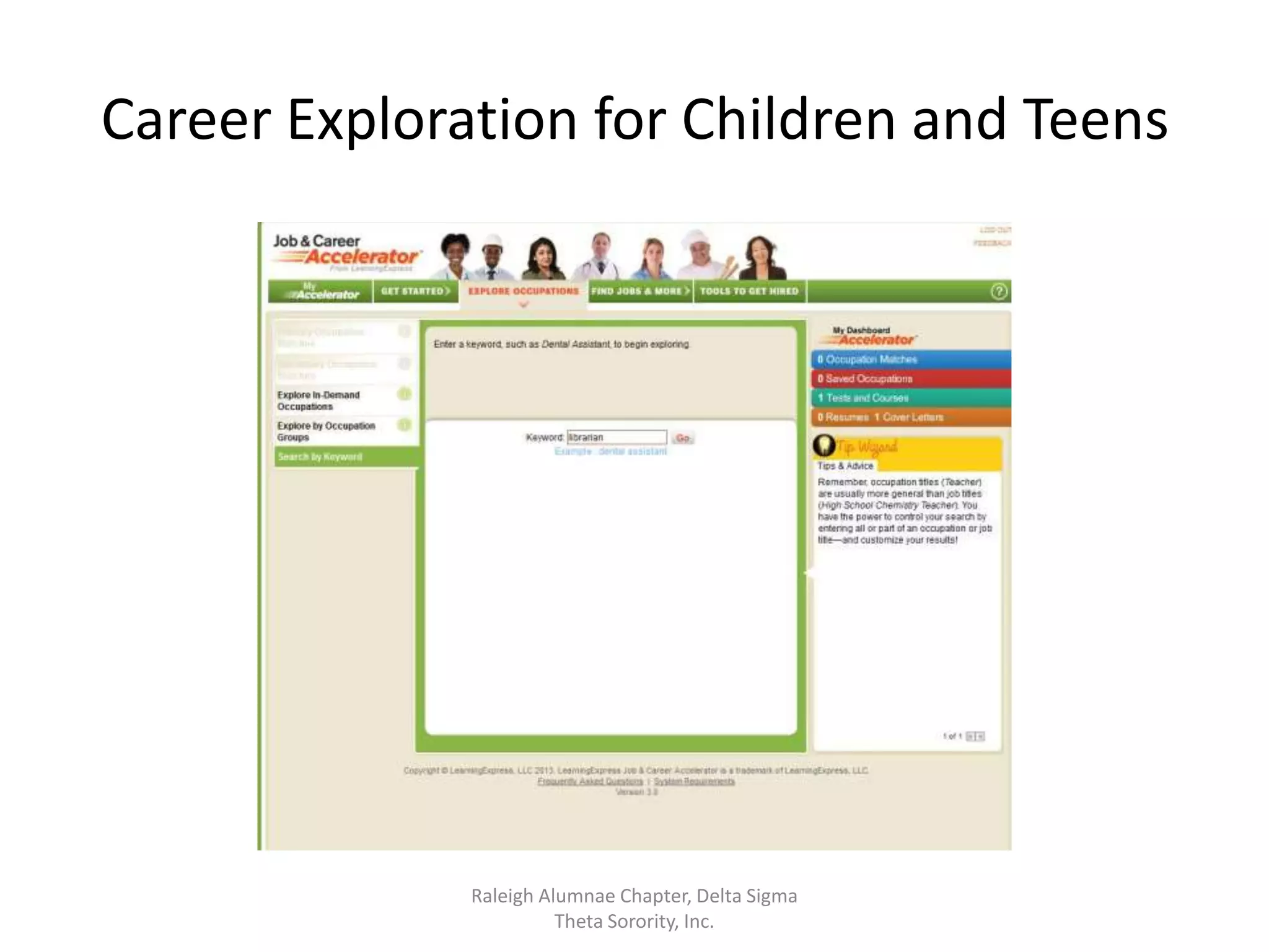 Career exploration for children and teens | PPT