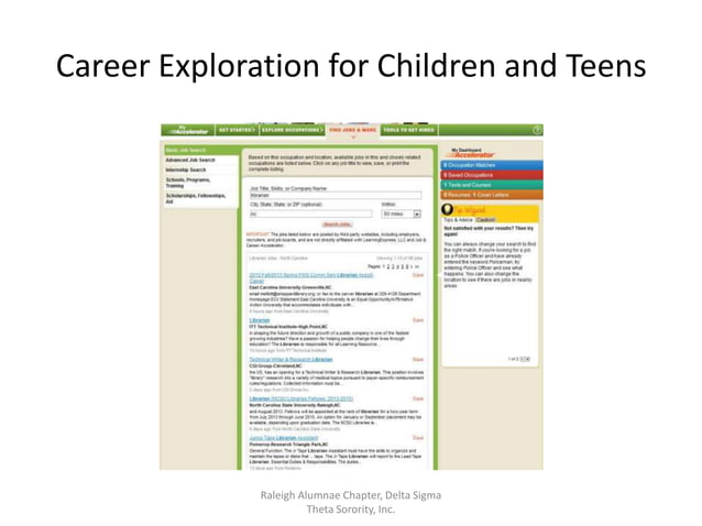 Career exploration for children and teens | PPT