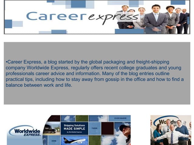 Career Express Blog Gives Advice to Young Professionals | PPT