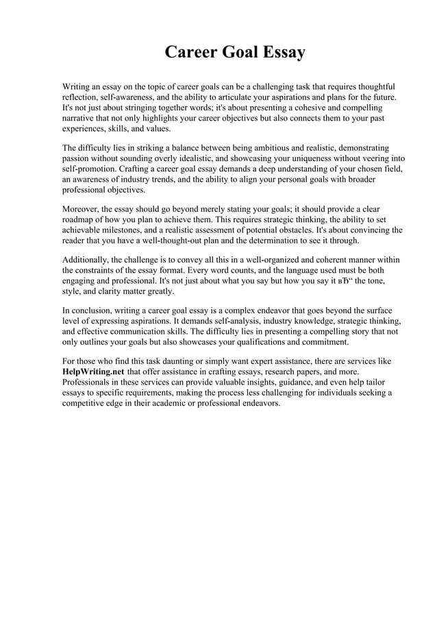 Career Goal Essay pdf career-goal-essay-pdf
