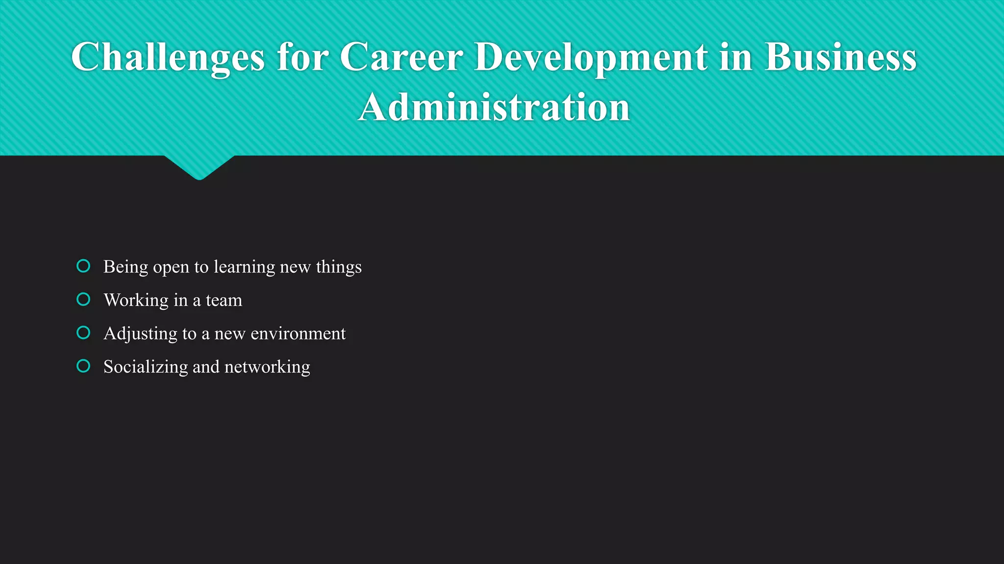 Career growth in business administration | PPT